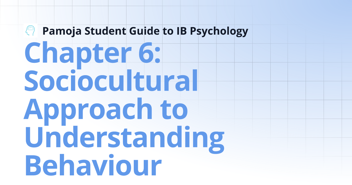 Chapter 6: Sociocultural Approach to Understanding Behaviour | Pamoja ...