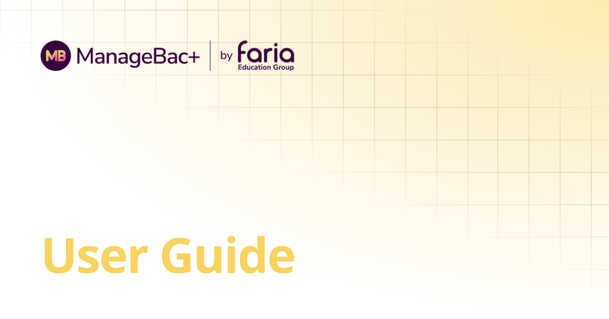 User Guide | ManageBac OneRoster Custom Specification